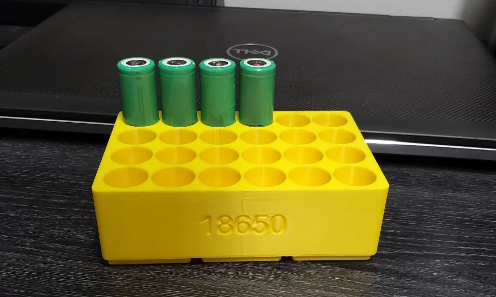 Gridfinity Holder for 24 18650 Batteries by Advanced Level Diagnostics - MakerWorld