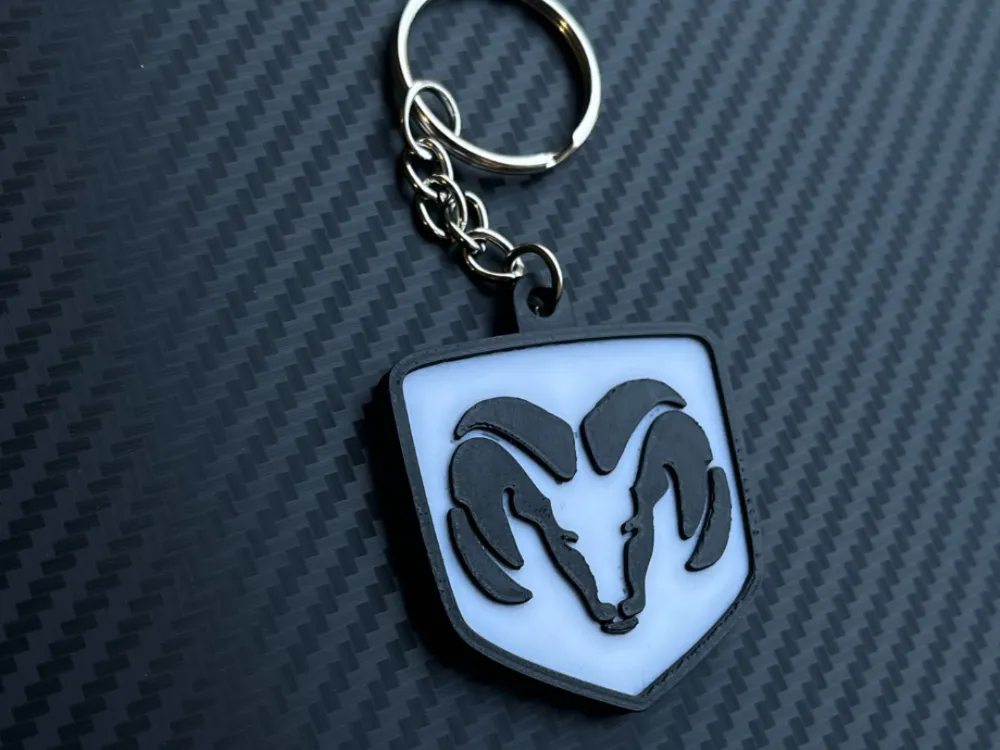 Dodge Keychain - Free 3D Print Model - MakerWorld