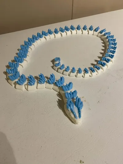 Crystal articulated snake 114 cm long by uni3Dworld MakerWorld ...