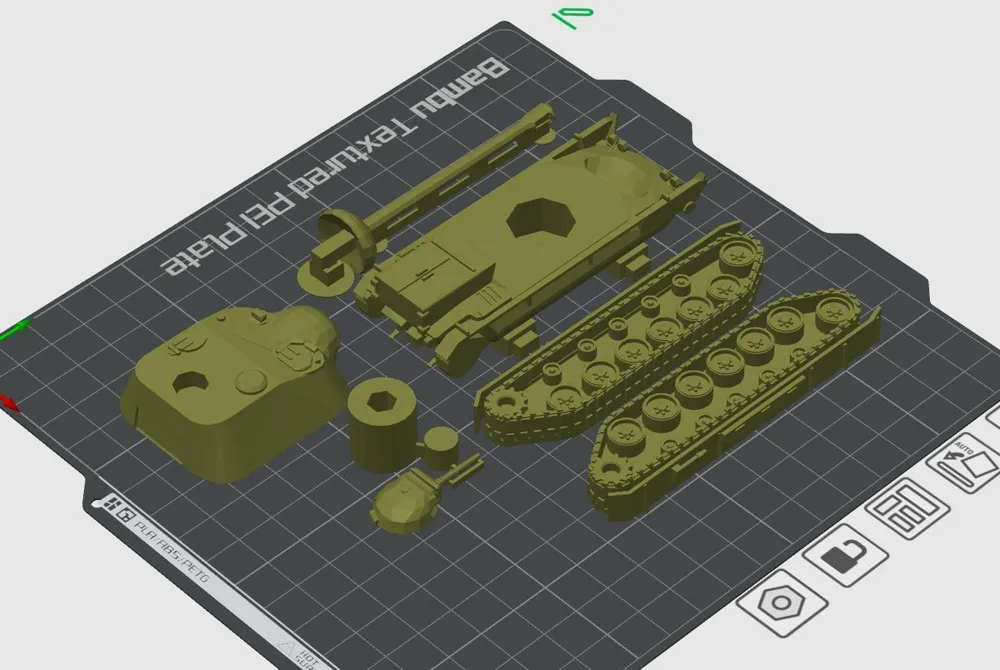 T110E3 Tank Destroyer 1/72 by 钢铁前线 MakerWorld: Download Free 3D Models