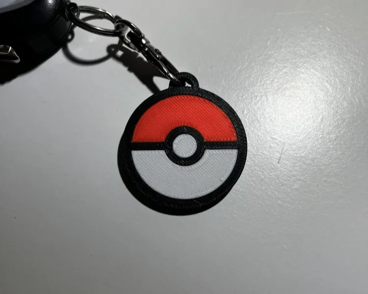 Pokeball Keychain by vaporwave - MakerWorld