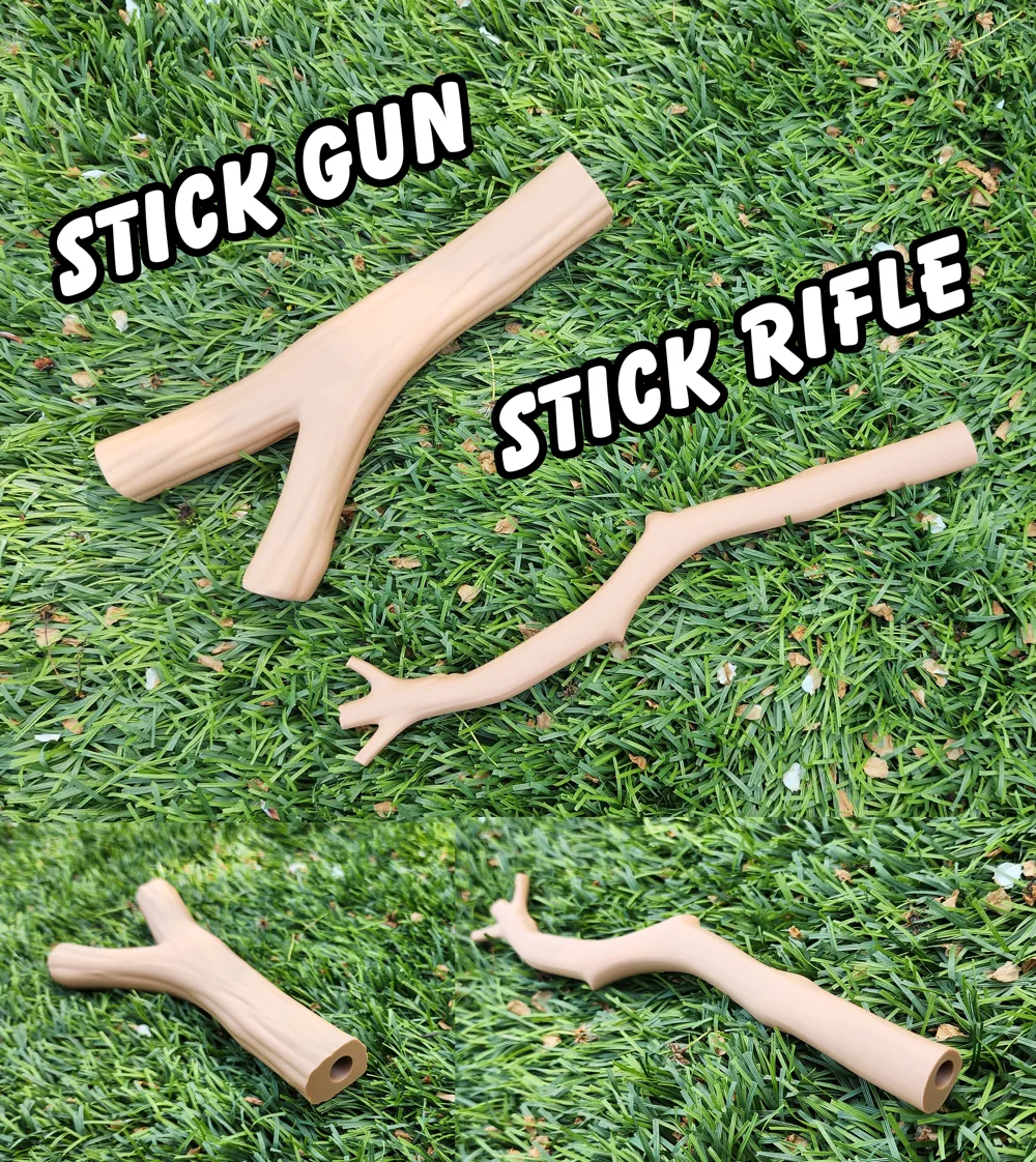 Stick Gun - No Supports - Free 3D Print Model - MakerWorld