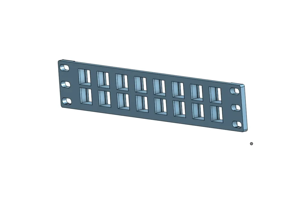 Patchpanel for 16 keystones 10" rack by just actual kevin MakerWorld ...