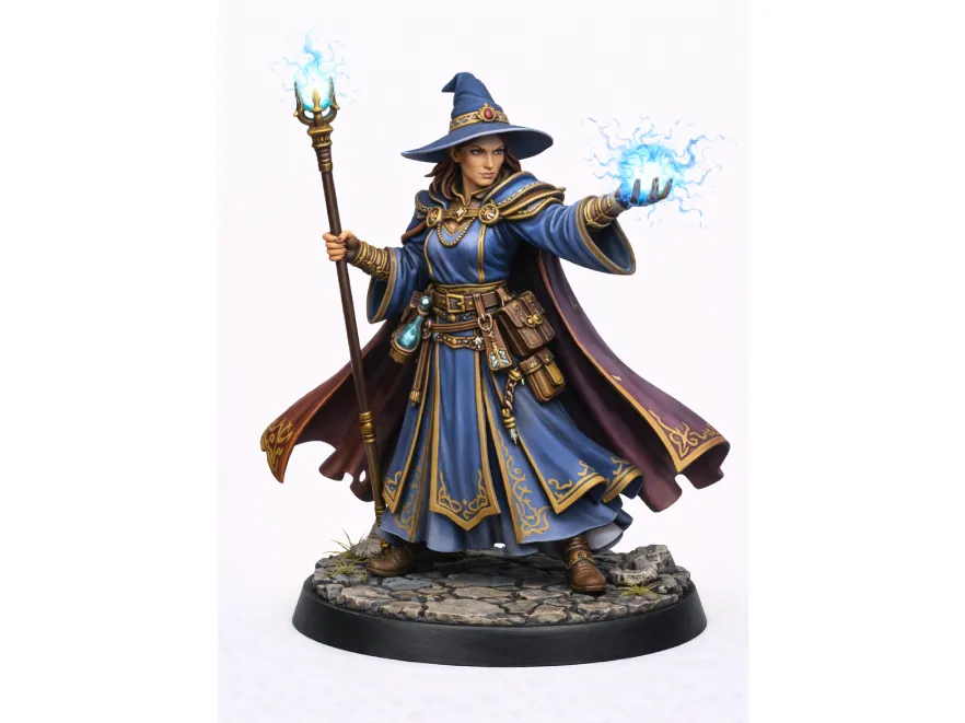 Female Human Wizard - Free 3D Print Model - MakerWorld