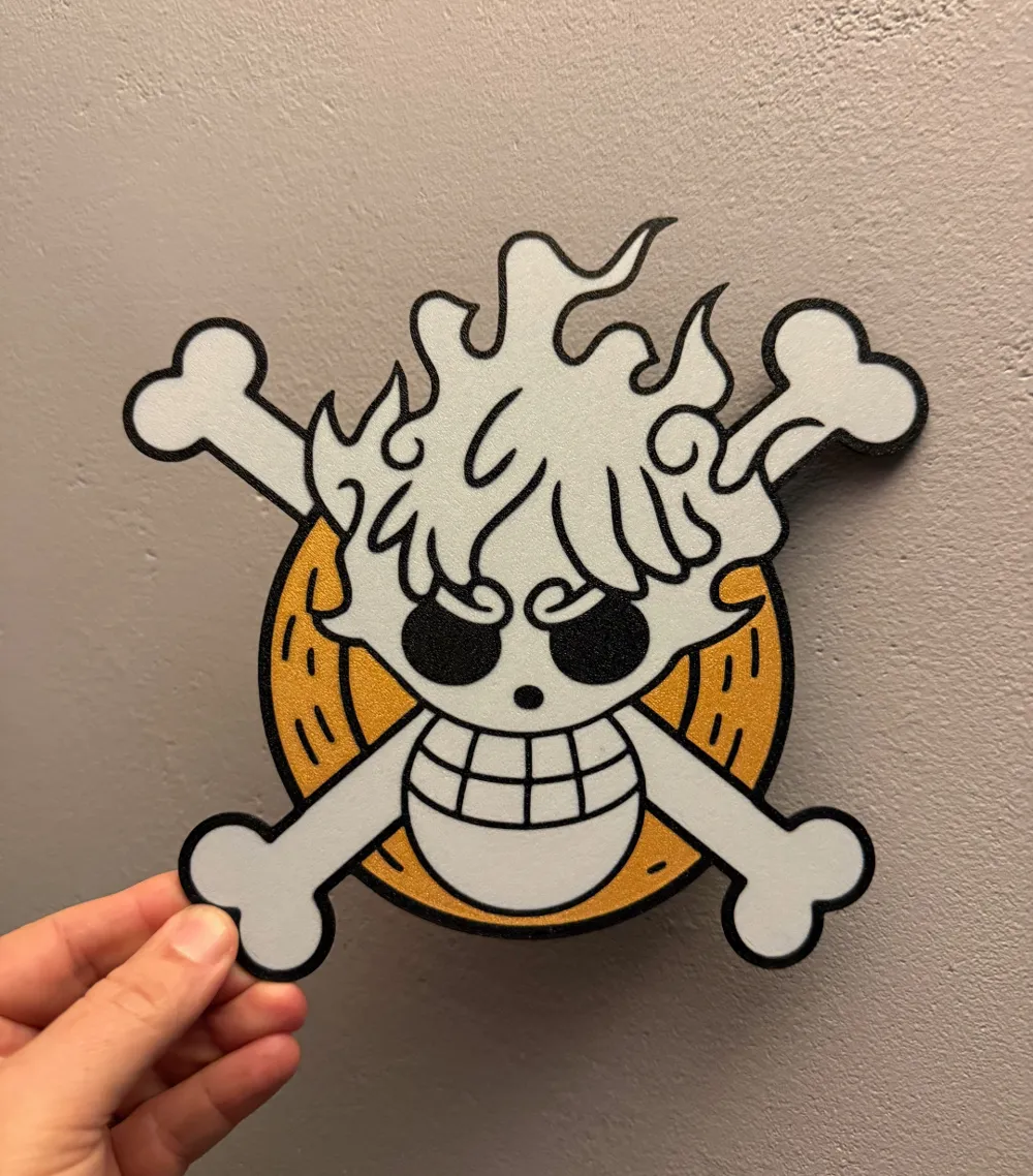 Logo Luffy One Piece Gear 5 by samfantaisy - MakerWorld