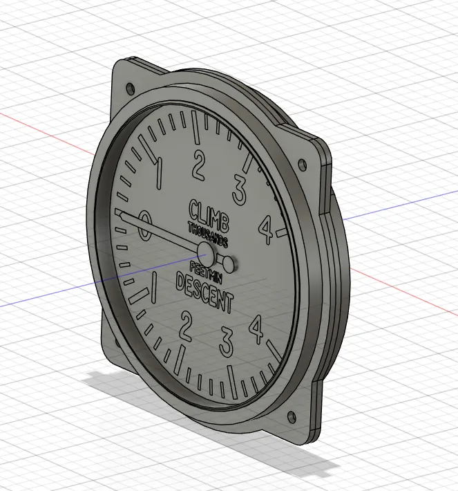 Supermarine Spitfire Climb meter by [PL] Bart_U - MakerWorld