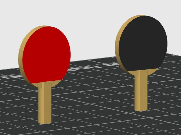 Table tennis Paddles - Dummy 13 - Free 3D Print Model - MakerWorld