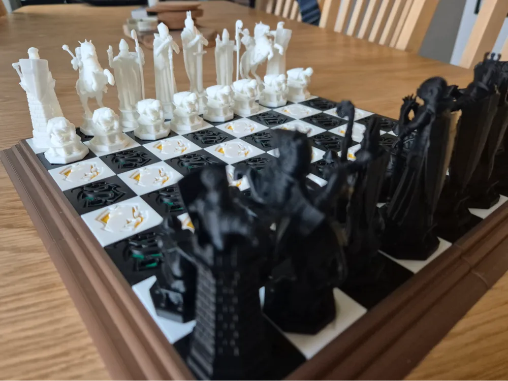 Harry Potter - Chess board - Inspired - Free 3D Print Model - MakerWorld