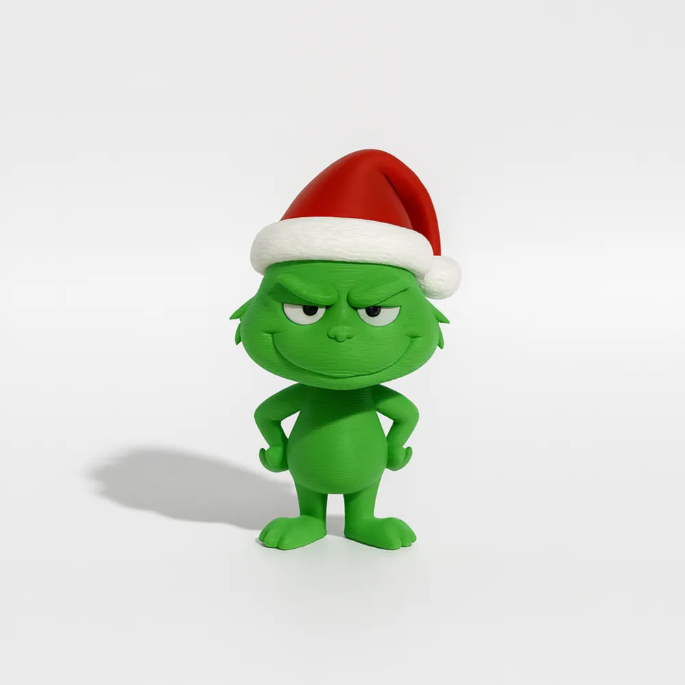 GRINCH CARTOON / 2-PART ASSEMBLY / CHRISTMAS - Free 3D Print Model ...