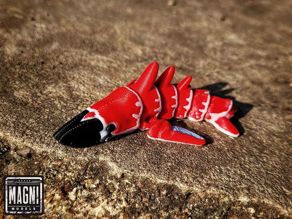 Flexi Mini Chelicerate Leviathan – Subnautica - Free 3D Print Model ...