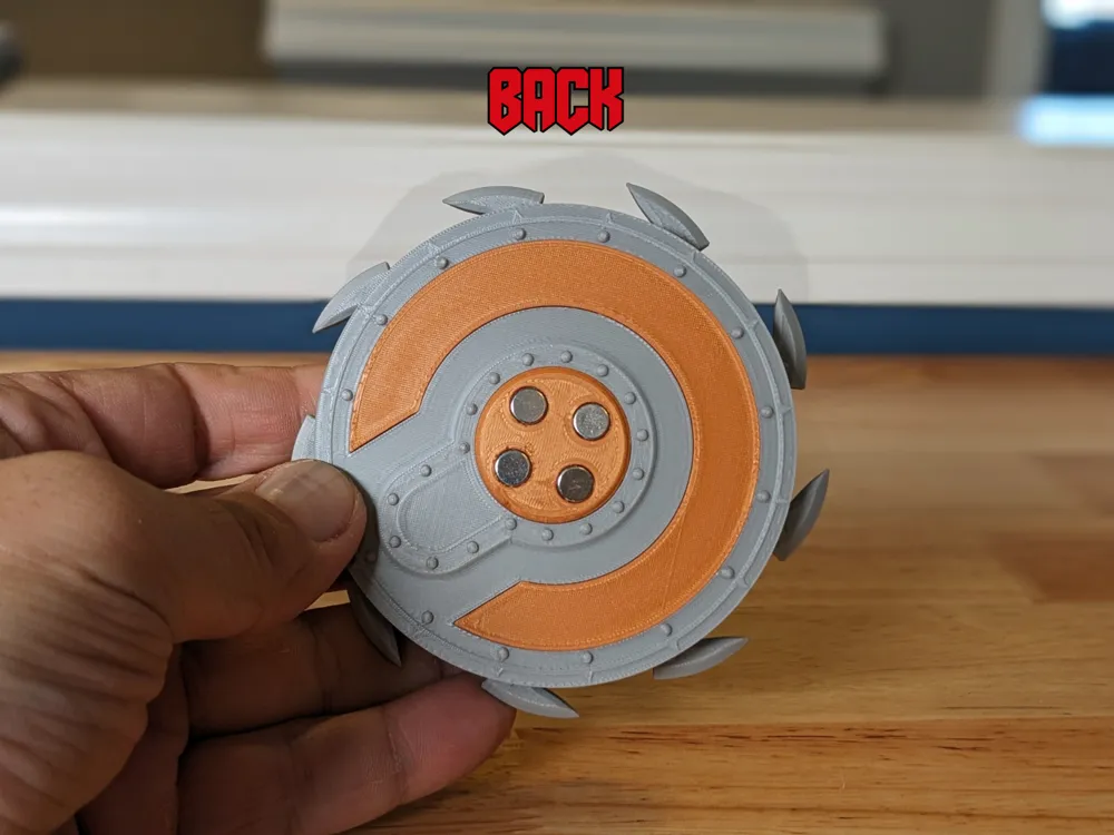 Doom Slayer Shield - Fidget Spinner & Display - Free 3D Print Model ...