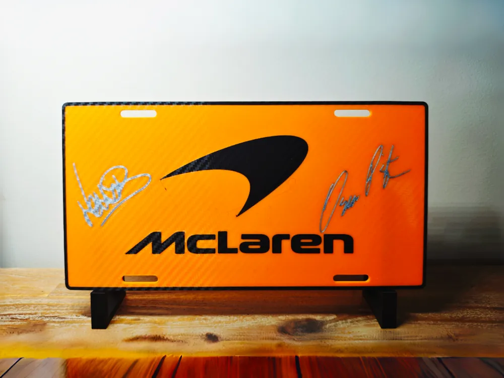 F1 Team Licence Plate - Mclaren by P78 MakerWorld: Download Free 3D Models