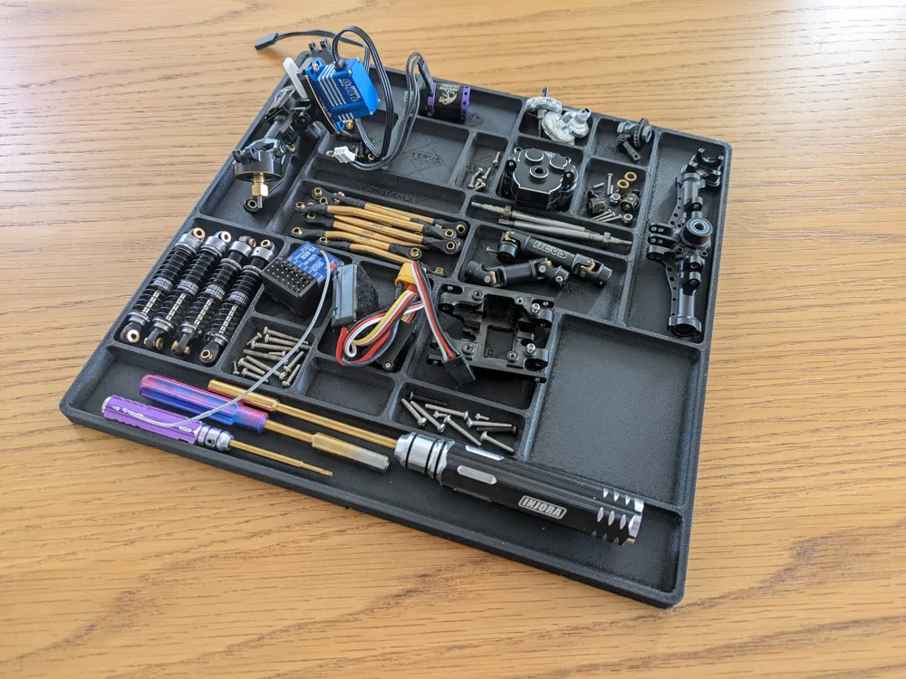 RC Parts Tray for 1:18 & 1:24 scale - Free 3D Print Model - MakerWorld