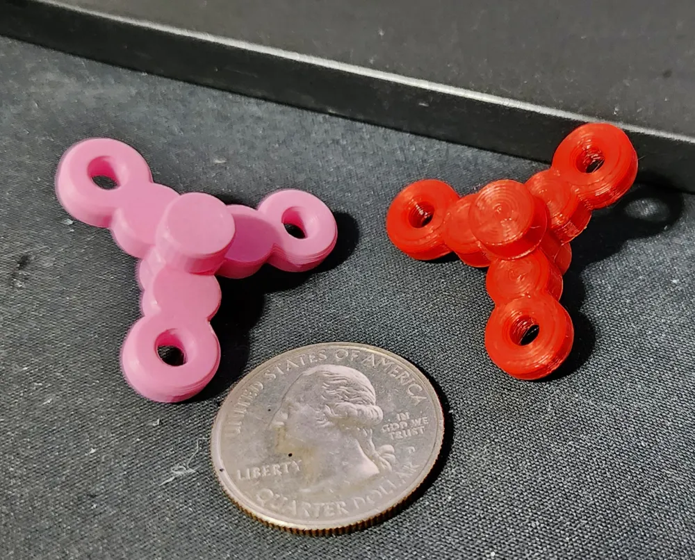 Mini Fidget Spinner V2 - 2 grams - FREE COMMERCIAL - Free 3D Print ...