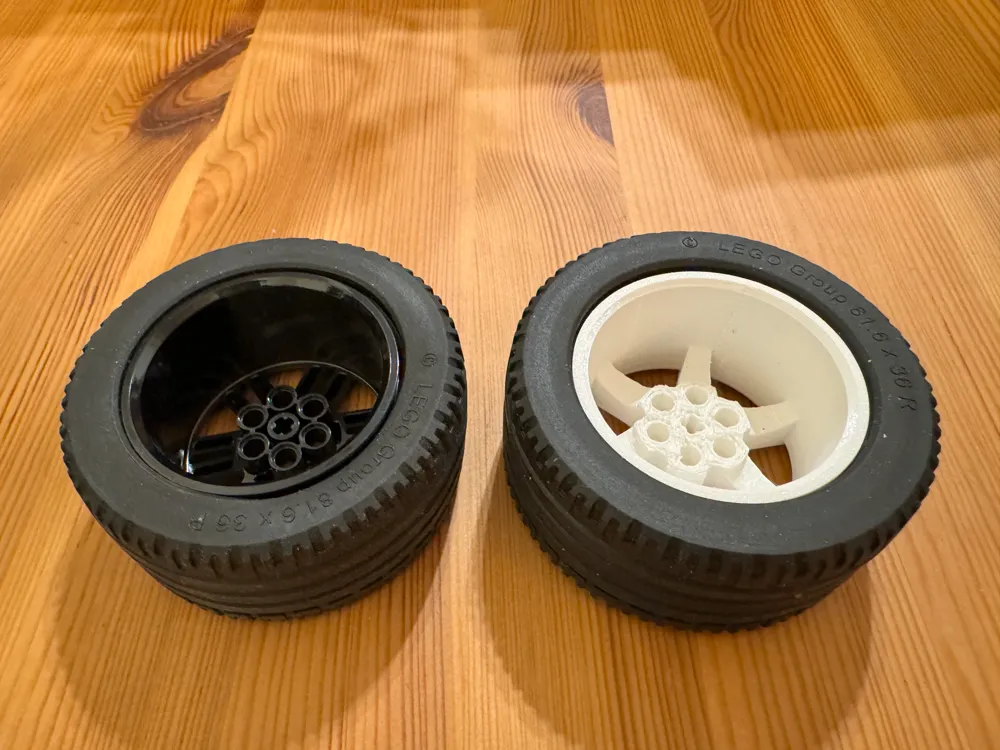 LⓔGO Brick Wheel rim - New design (56mm 6pin hole) by WallachianPrince ...