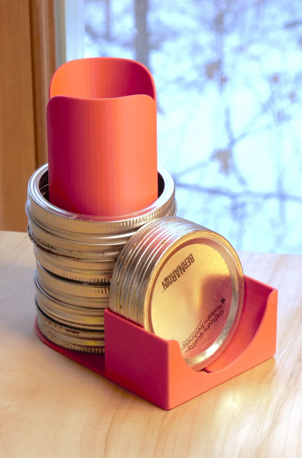 Widemouth Jar Lid Holder (Sizes from 10 - 60 lids) - Free 3D Print ...