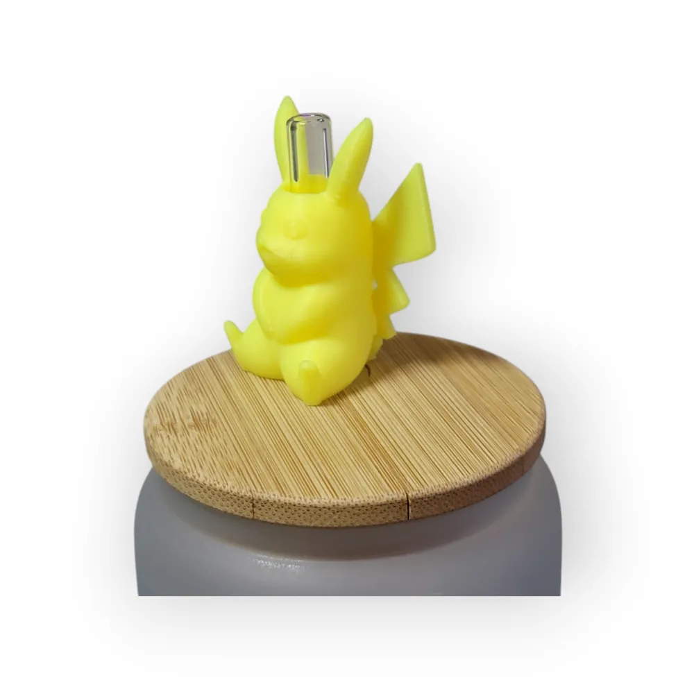 Pikachu Straw Topper + Drawstring Beads by Click Print Creatives ...