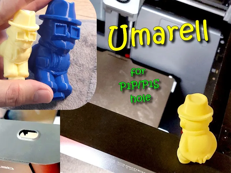 Umarell for P1P and P1S hole by Pandart3D - MakerWorld