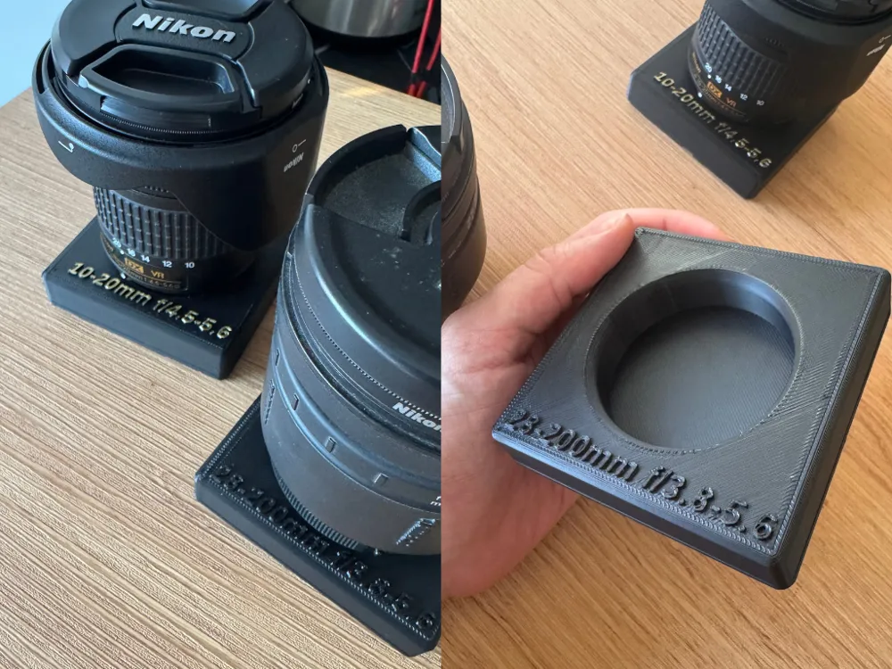 Customized Gridfinity Bin for Camera Lens - Free 3D Print Model ...