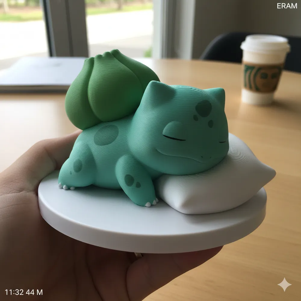Sleeping Bulbasaur – Cute Pokémon Figurine - Free 3D Print Model ...