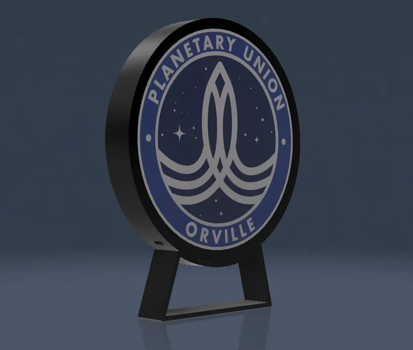 The Orville Planetary Union LED Lamp + Stand by NES 3D - MakerWorld