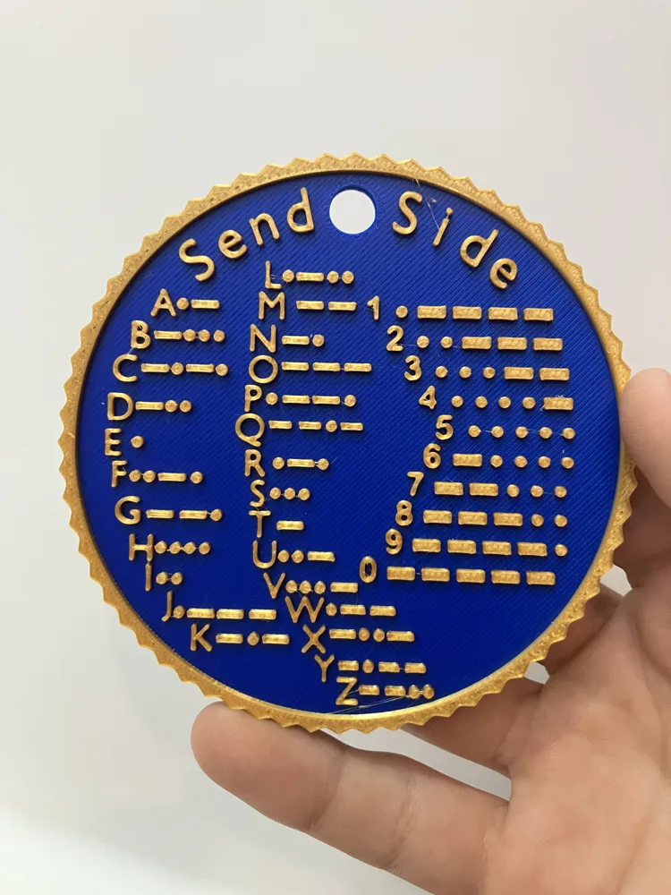 Morse Code Coin - Free 3D Print Model - MakerWorld