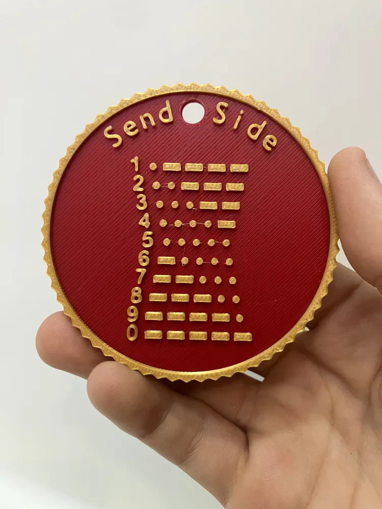 Morse Code Coin - Free 3D Print Model - MakerWorld