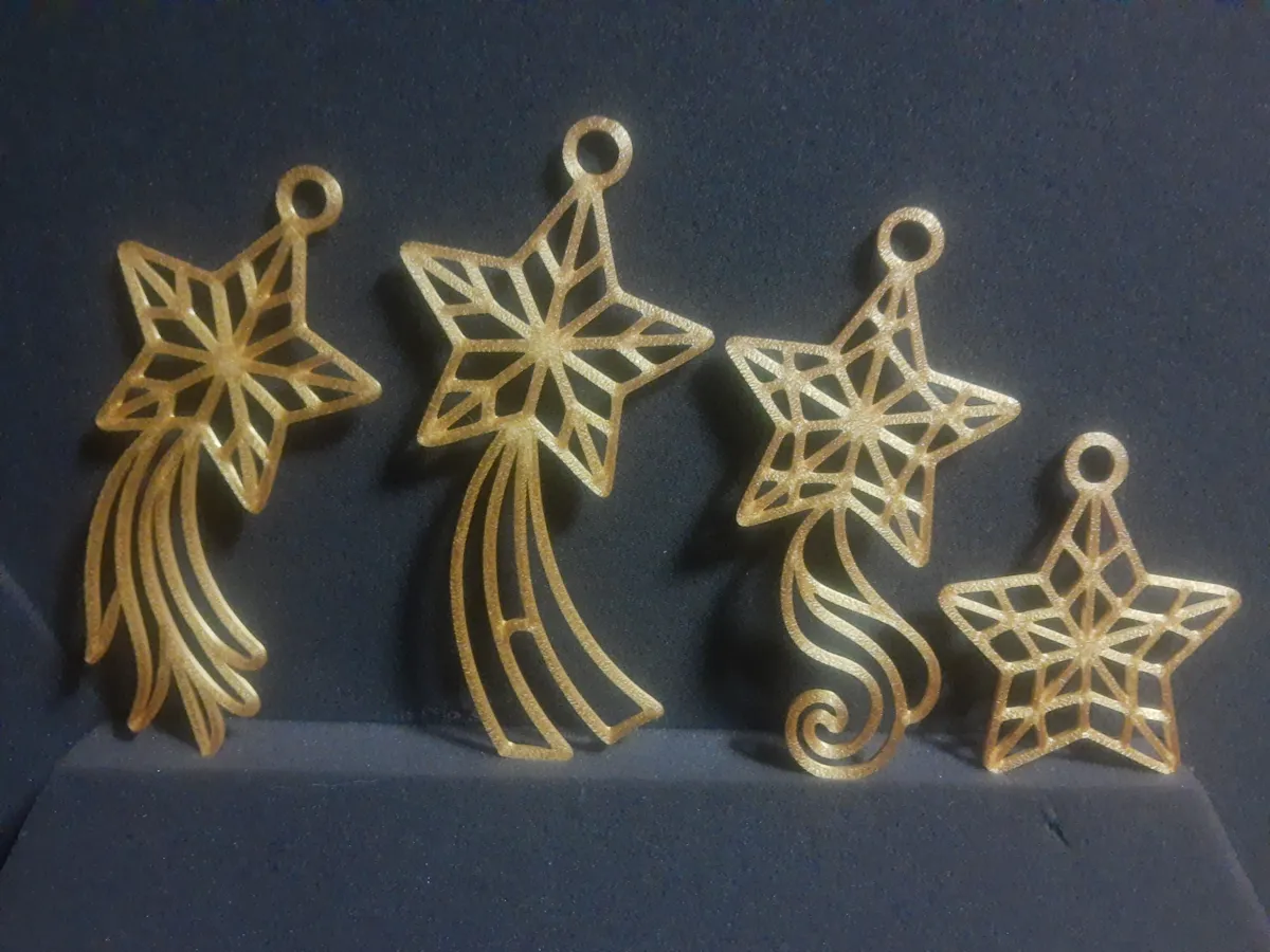 Estrella de adorno para árbol de Navidad por SliQ MakerWorld: Descarga Modelos 3D Gratuitos