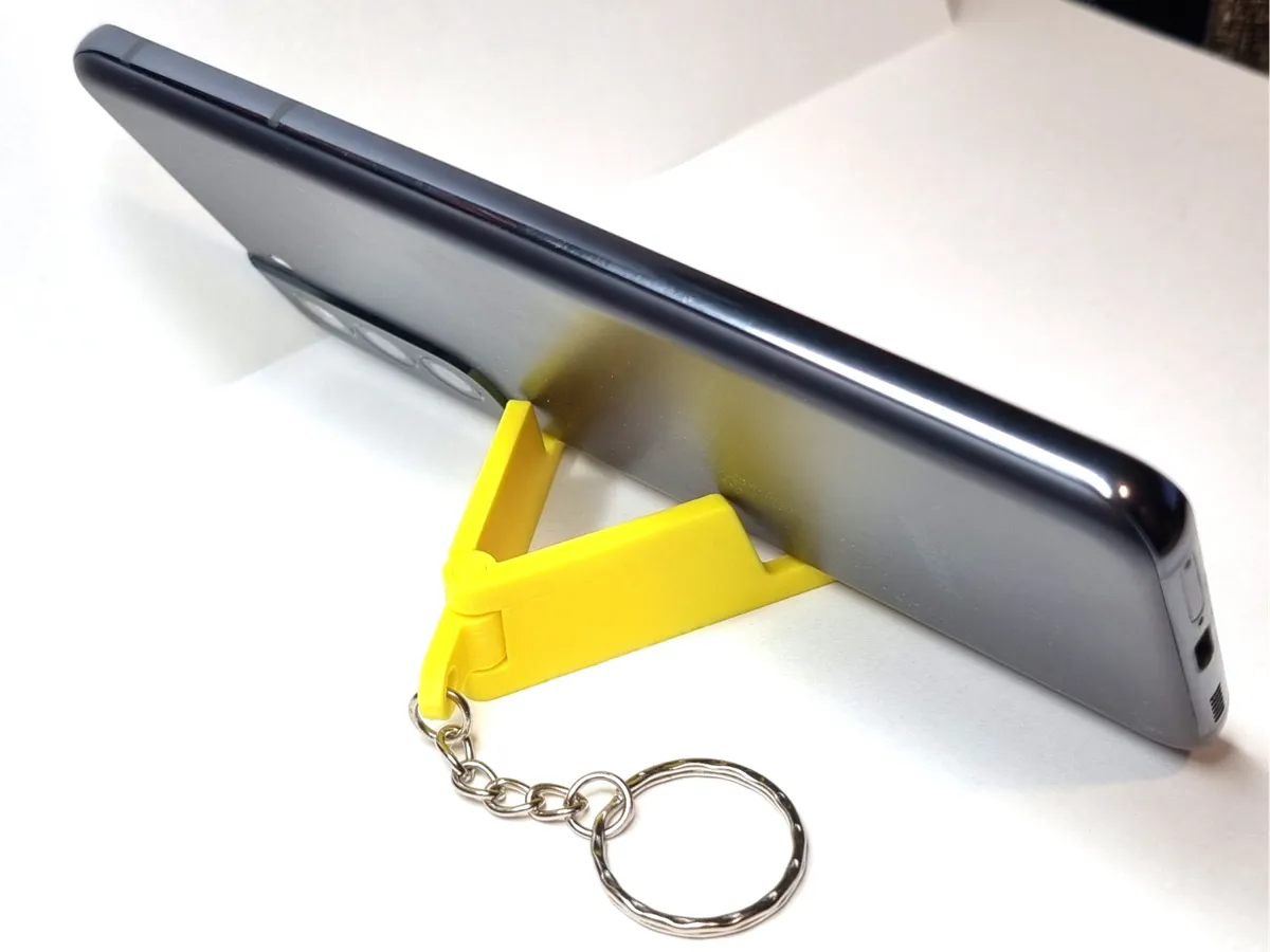 Phone Holder Keyring - Free 3D Print Model - MakerWorld