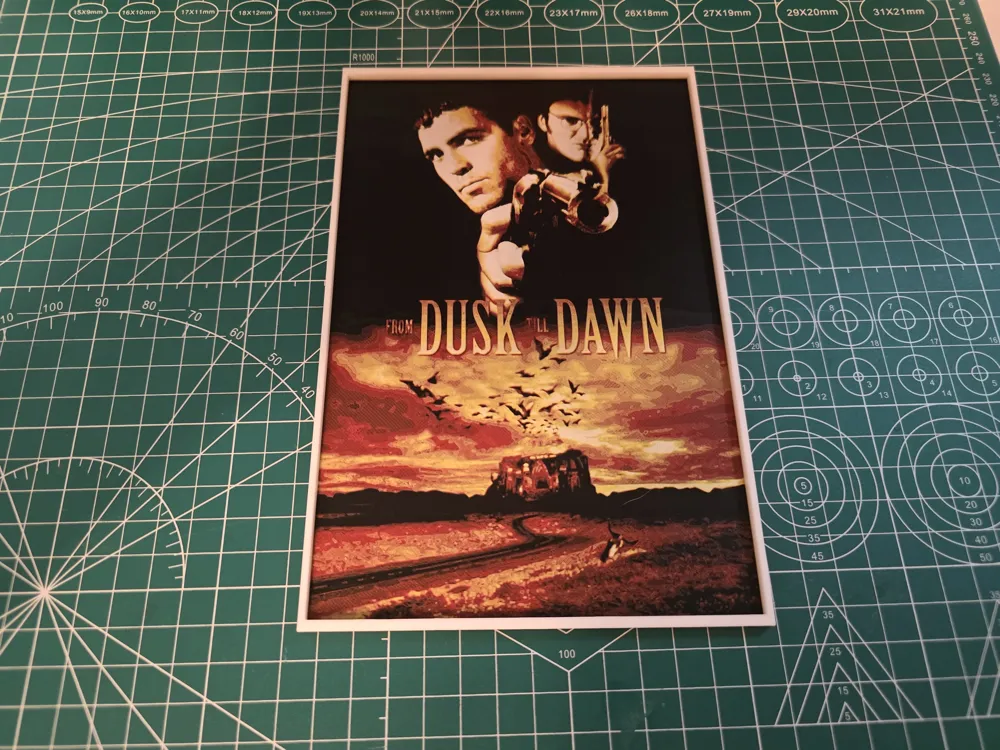 From Dusk Till Dawn Movie Poster - Hueforge Art - Free 3D Print Model ...