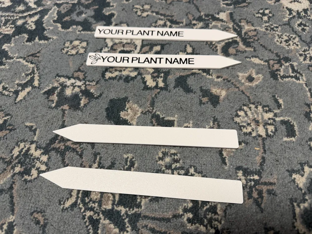 Custom Plant Sign – Editable Text Planter Decor - Free 3D Print Model ...