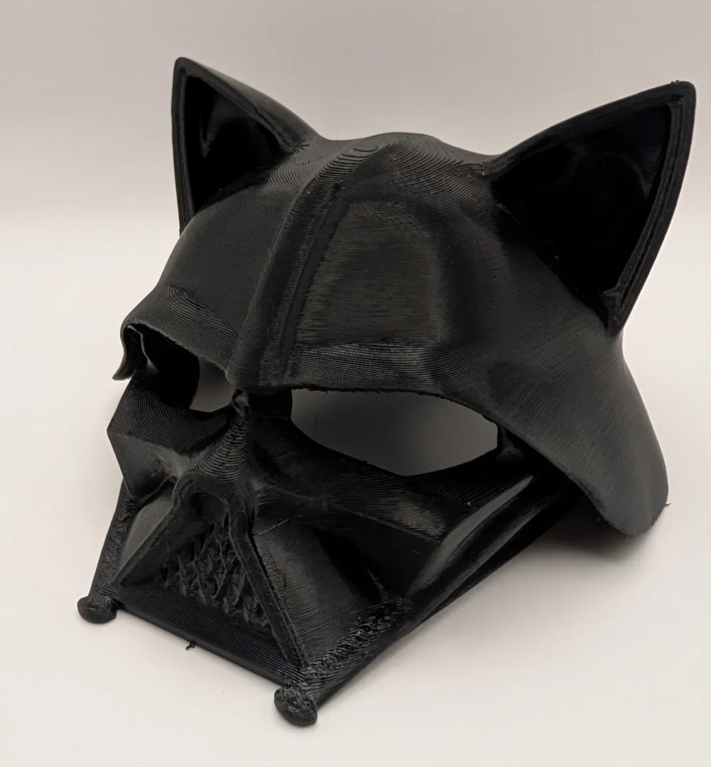 Darth Vader style cat helmet!! - Free 3D Print Model - MakerWorld