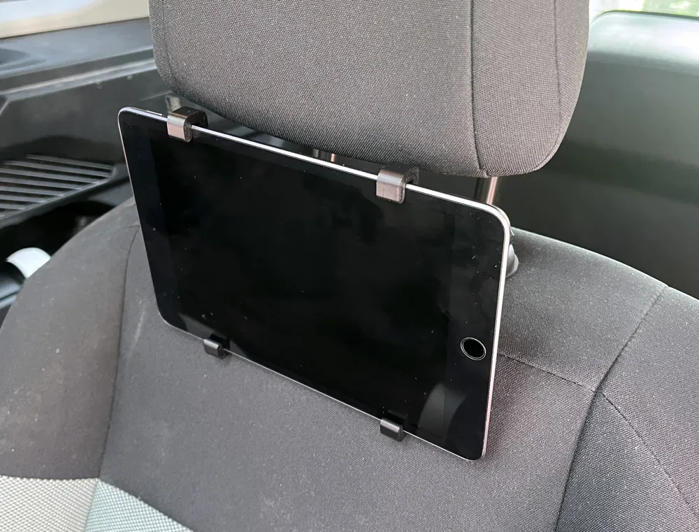 Parametric tablet headrest holder by ups - MakerWorld