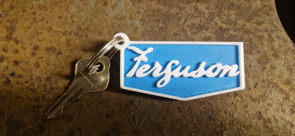 Ferguson TE20 T20 Grey Fergie keyring by mat1uk1969 - MakerWorld