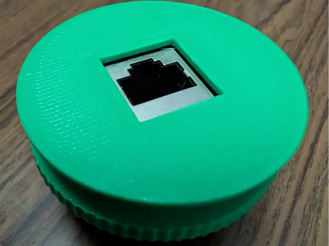 Threaded RJ45 Coupler Pass-Through / Grommet - Free 3D Print Model ...