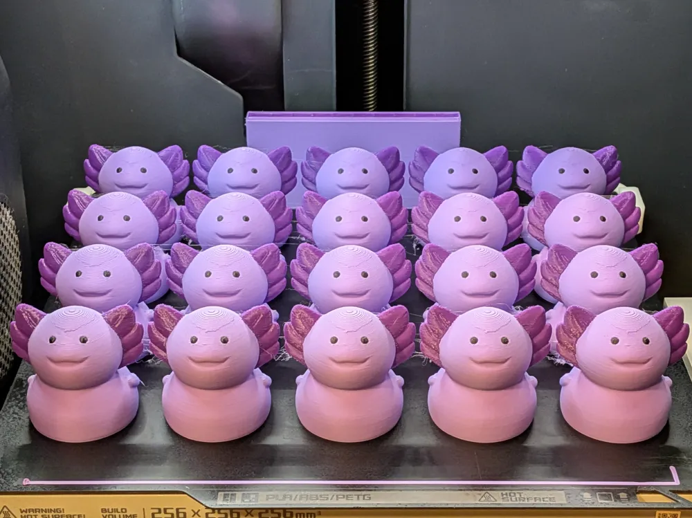 Cute Duxolotl (Axolotl Duck) - Free 3D Print Model - MakerWorld