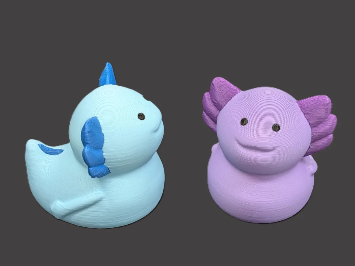 Cute Duxolotl (Axolotl Duck) - Free 3D Print Model - MakerWorld