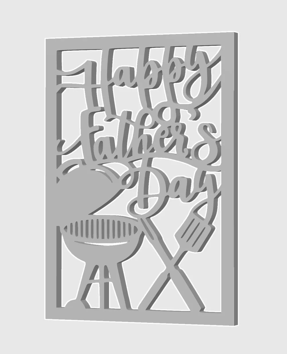 Fathers Day Card - Grilling by The Arcane Nook MakerWorld: Download ...