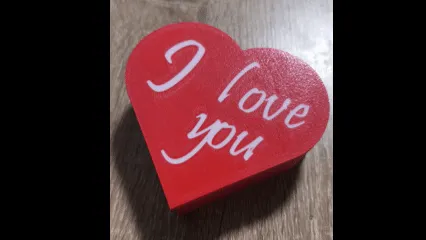Heart Box with Text - Free 3D Print Model - MakerWorld