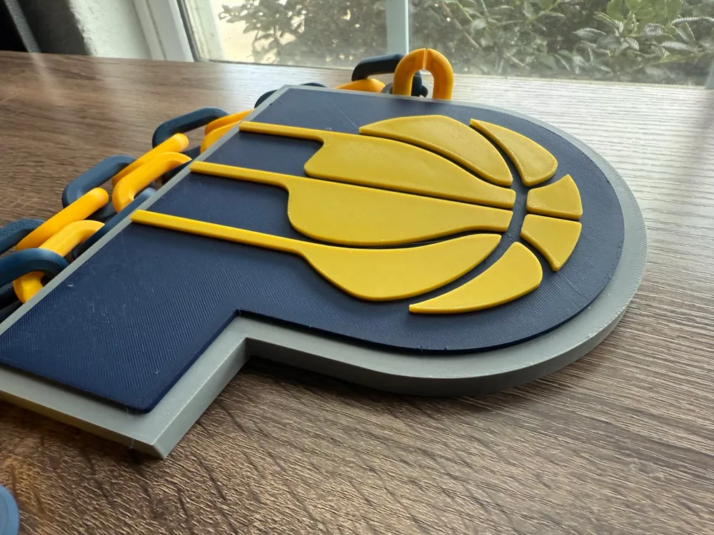 Indiana Pacers Oversized Necklace, Pendant - Free 3D Print Model ...