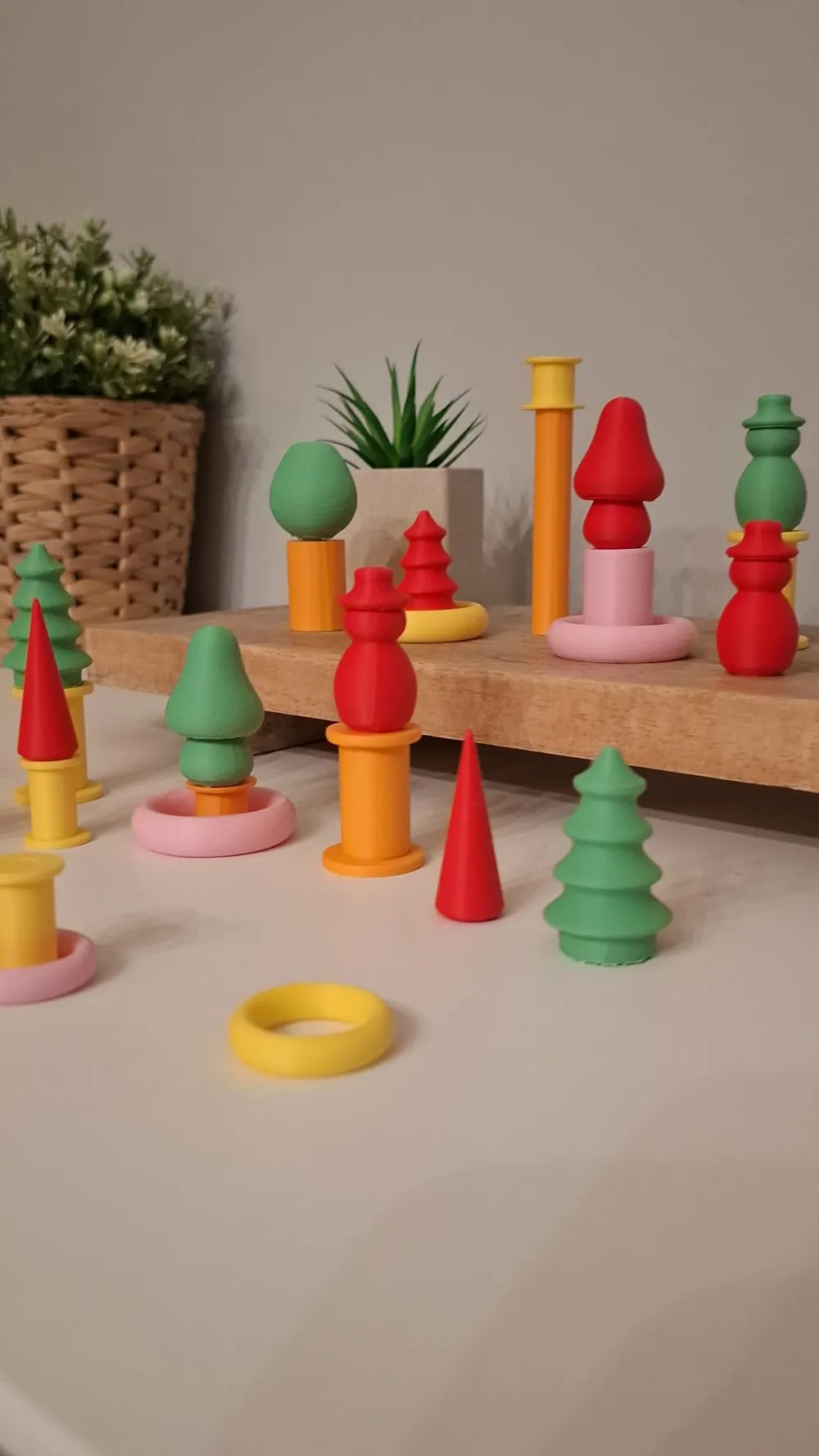 Loose parts open-ended game 18 shapes - Free 3D Print Model - MakerWorld