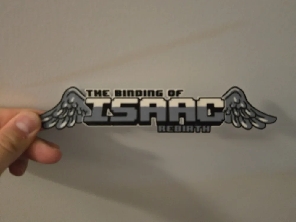 The Binding of Isaac Logo - 3 Colors by Mech - MakerWorld