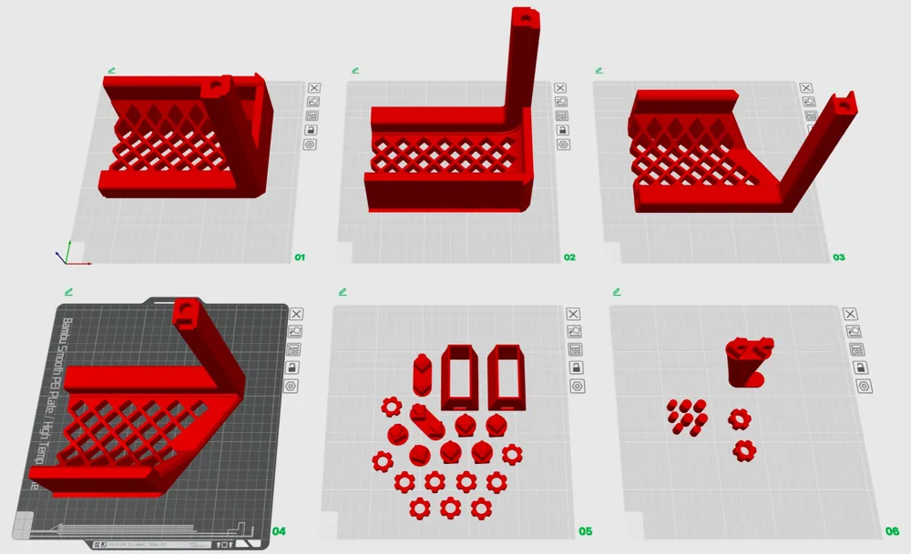V6 Update Bambu Lab P1P P1S X1-C Riser+AMS Stand - Community Build ...