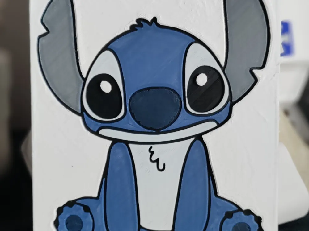 Stitch Hueforge - Free 3D Print Model - MakerWorld