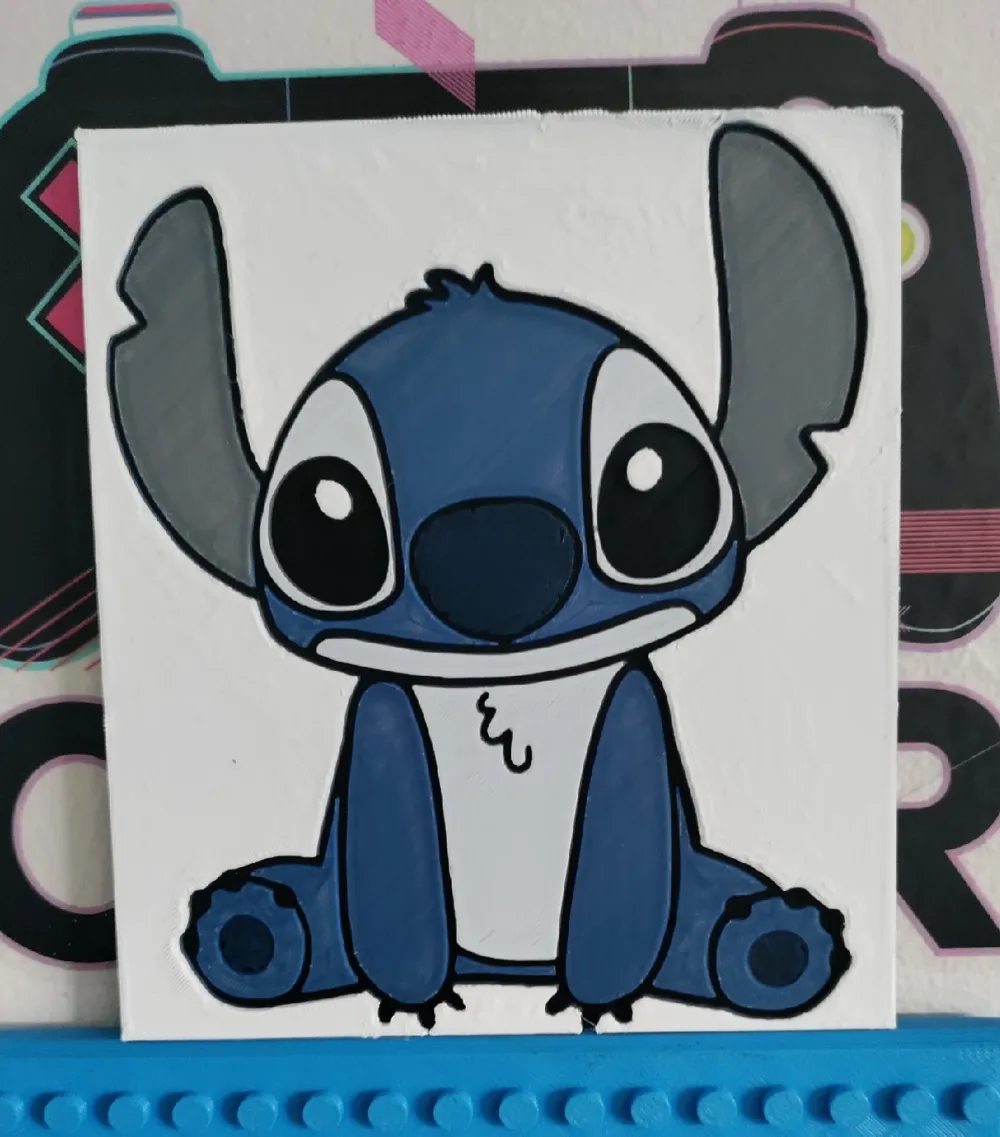 Stitch Hueforge - Free 3D Print Model - MakerWorld