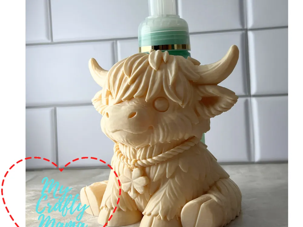 Highland Cow St Patricks Day Bath & Body Works - Free 3D Print Model ...