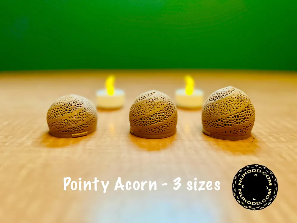 Acorn Allure: Versatile Fall Decor - Free 3D Print Model - MakerWorld