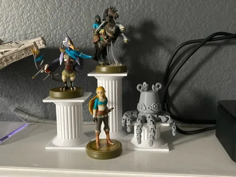 Nintendo Amiibo Display Stand - Greek Column - Free 3D Print Model ...