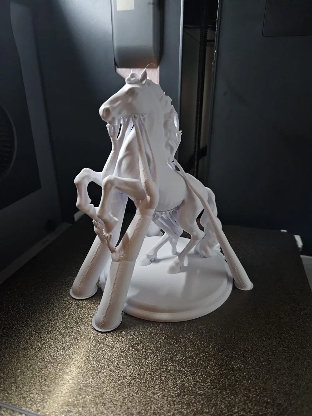 Sculpture of a rearing rampant horse by Oneshotblu MakerWorld: Download Free 3D Models