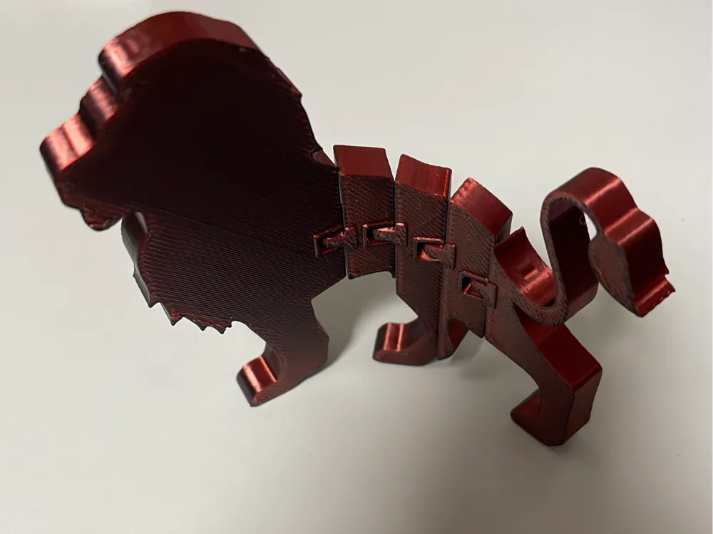 Articulated Flexi Lion by david MakerWorld: Download Free 3D Models